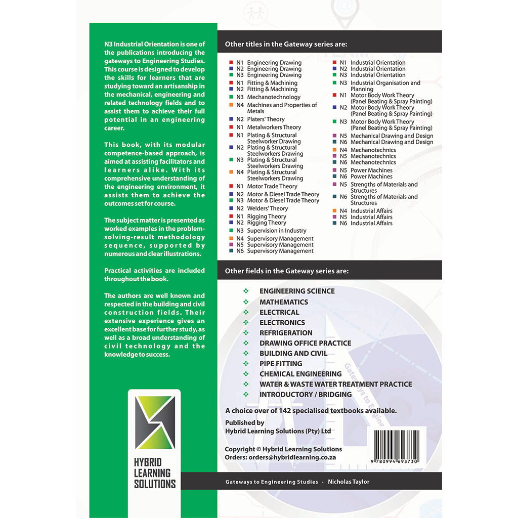 Hard Cover: N3 Industrial Orientation (Hardcopy)